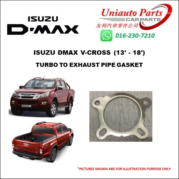 ISUZU DMAX V-CROSS (13' - 18') TURBO TO EXHAUST PIPE GASKET | Shopee ...