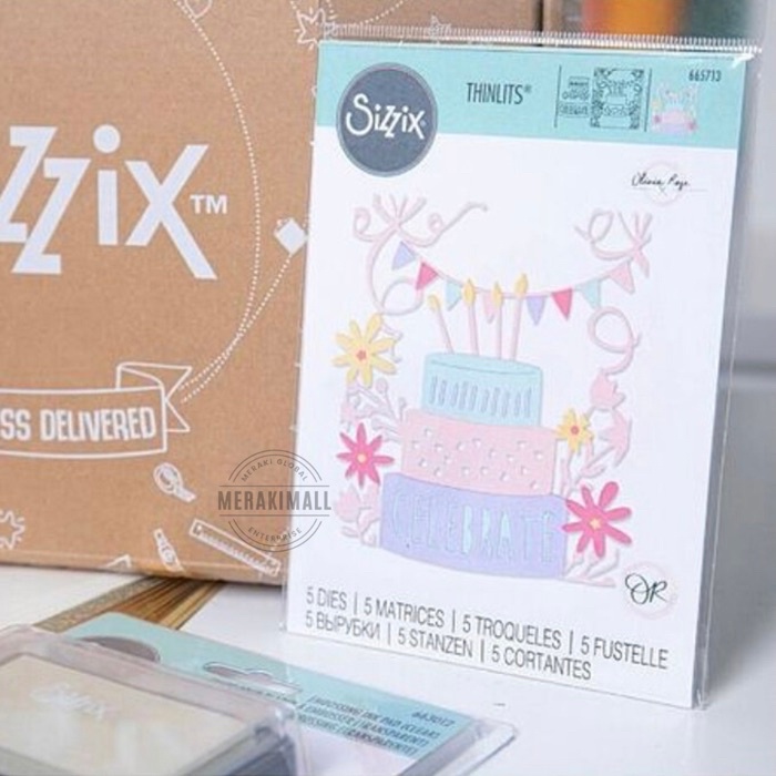 Sizzix Craft Box Celebration Cakes/Christmas Wishes | DIY Paper Crafting Kit | Cards ...