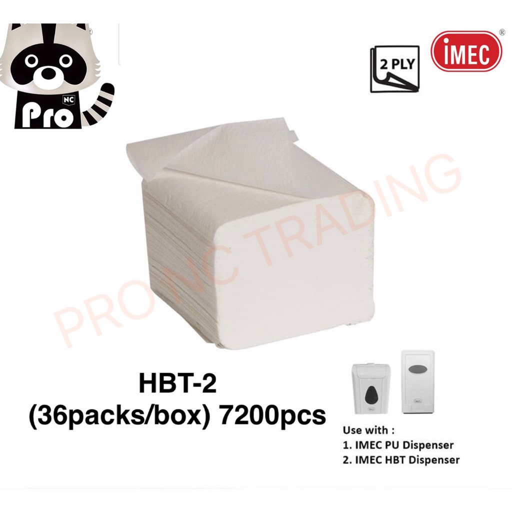 IMEC HBT-2 (36 Packs/box), Pure Pulp 2 Ply Emboss Tissue Paper | Shopee ...