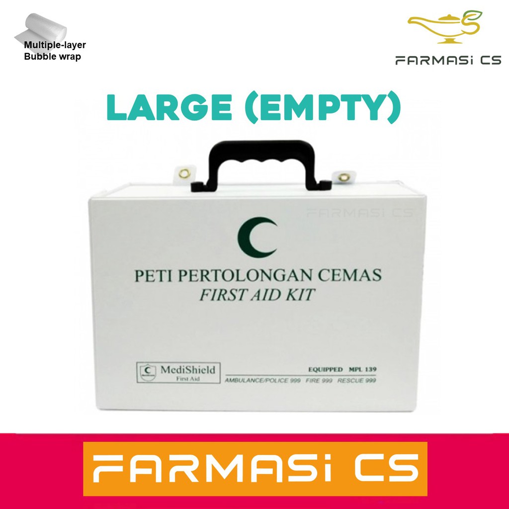 PVC First Aid Box Large Empty MPXL 179 [ FARMASI CS ] | Shopee Malaysia