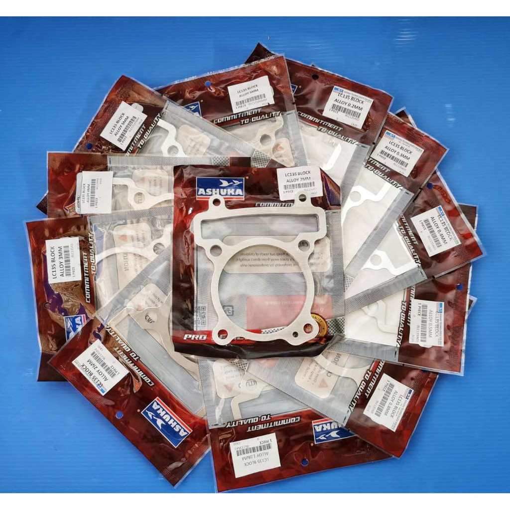 ASHUKA BLOCK GASKET ALLOY (0.2MM >>> 9MM) Y15ZR LC135 | Shopee Malaysia