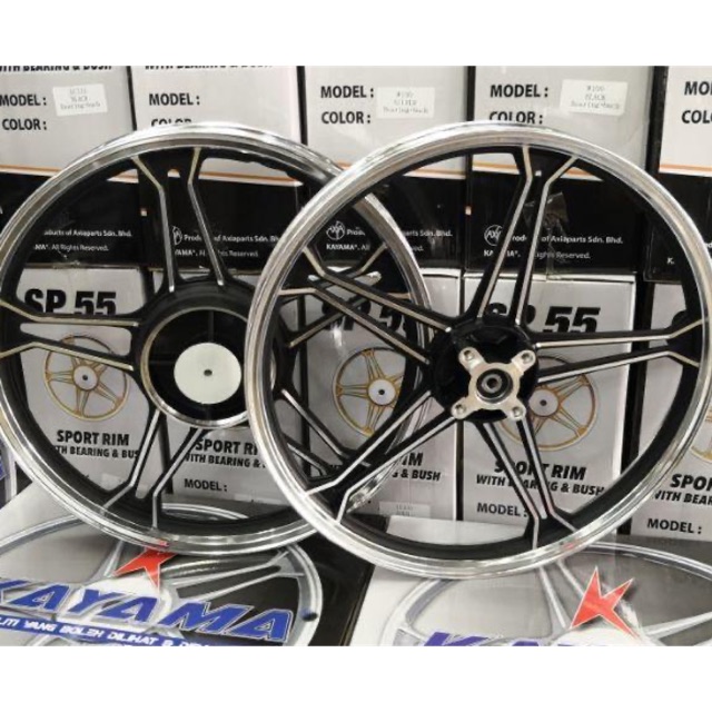 LC135 SPORT RIM SP55 KAYAMA (KING SP522){140/160} BLACK | Shopee Malaysia