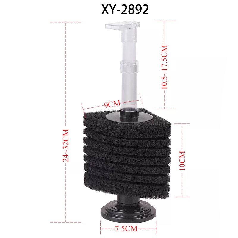 XINYOU Aquarium Filter Sponge Filter-XY180,280,380,2810,2811,281,2813,2814,2890,2891,2891,2893 ...