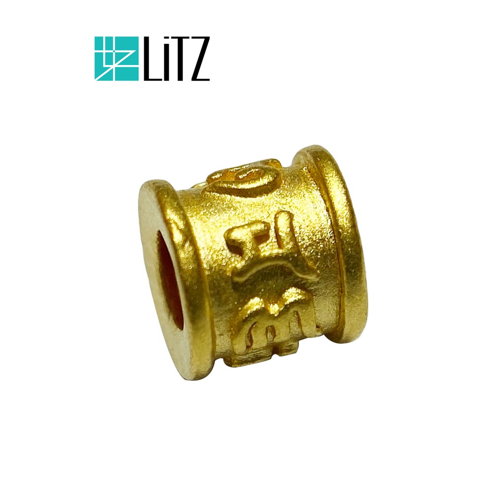 [SPECIAL] LITZ 999 (24K) Gold Six Mantra Word Charm EPC0979 | Shopee ...