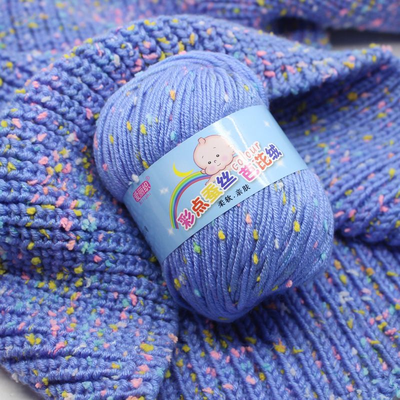 Benang Kait Dot Yarn Crochet Yarns Knitting Yarn Benang Soft Berry Dot ...