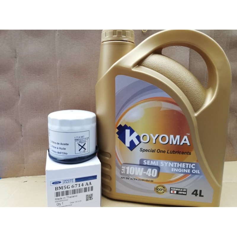 FORD FIESTA, FOCUS, KUGA , ECO SPORT OIL FILTER BM5G-6714-AA +KOYOMA ...