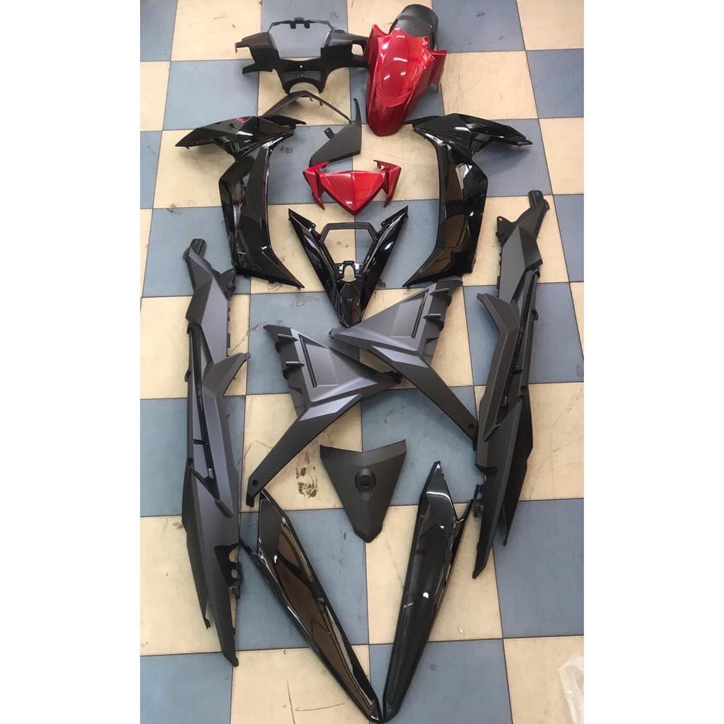 COVER SET VF3I V2 HOT ITEM ORIGINAL RED + BLACK ( 64000-VF3-0000-RKT ...