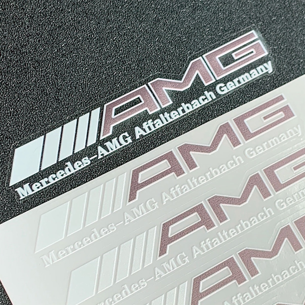 Polymer Mercedes Benz AMG Logo Car Sticker SET | Shopee Malaysia