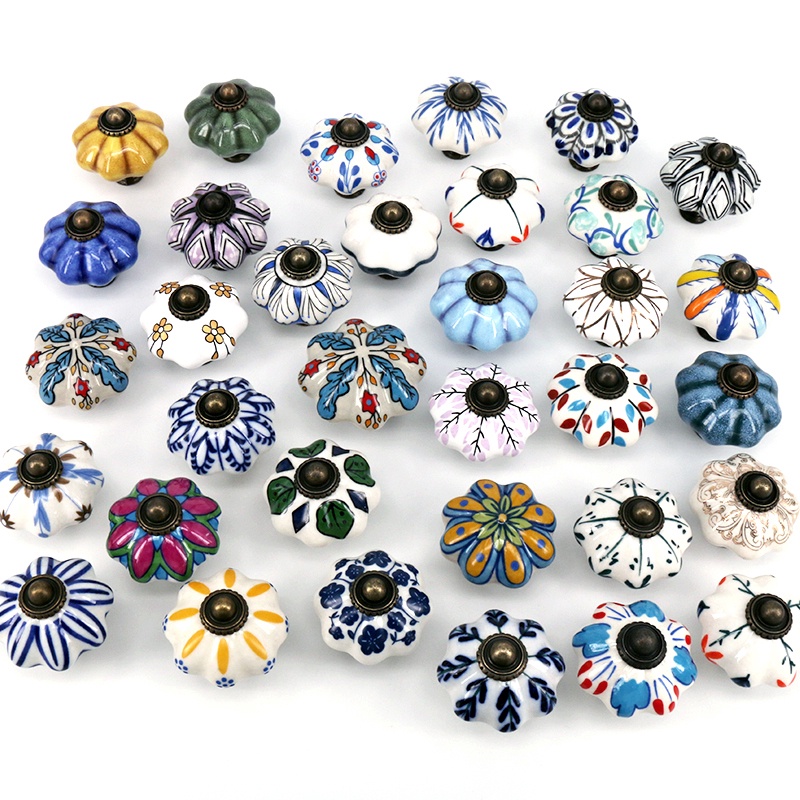 1x Ceramic Solid Dresser Knobs Drawer Cabinet Kitchen Wardrobe Door Pulls Handles Home and ...