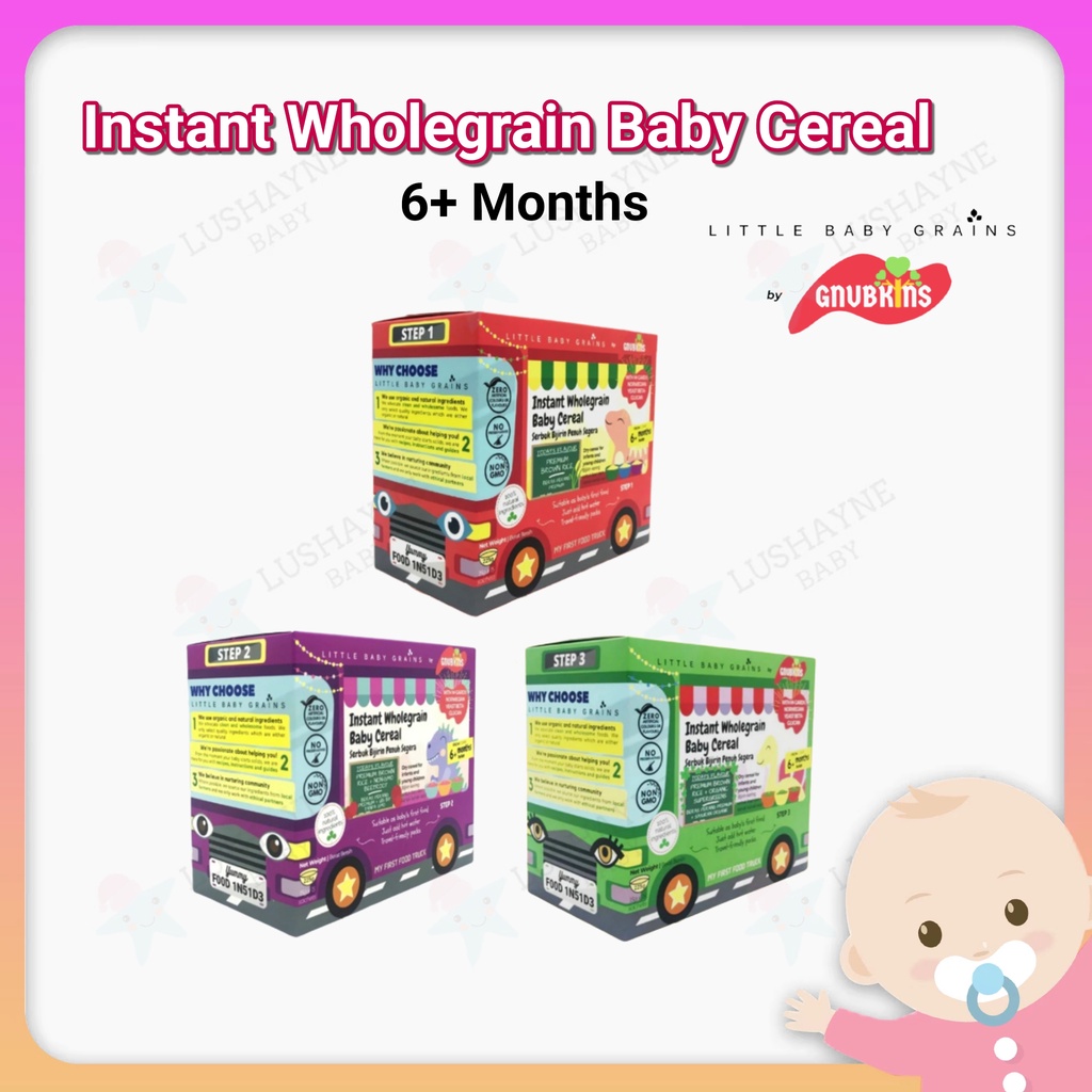 [Baby Food]LITTLE BABY GRAINS Instant Wholegrain Baby Cereal 150g 6 ...