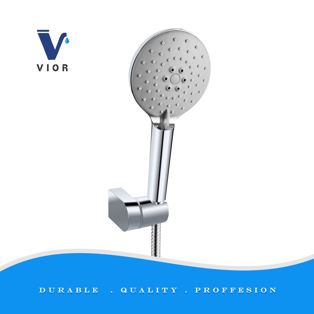 (VIOR) Italy Standard Round Handheld Shower Head Set C/W 1.2M Hose ...
