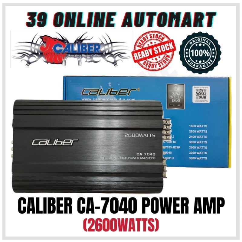 CALIBER CA-7040 4 CHANNEL POWER AMP (2600WATTS) | Shopee Malaysia