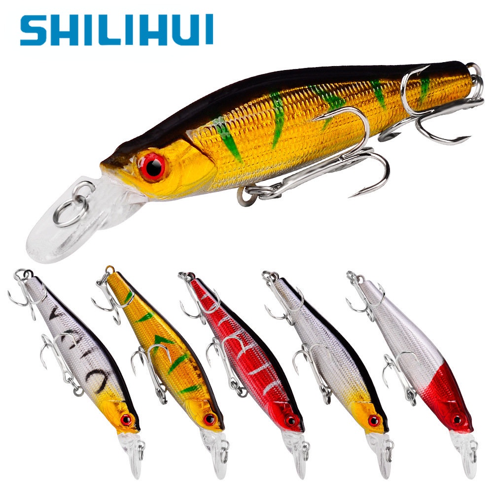 SHILIHUI 1pcs Fishing Lure 9CM 8.4G Hard Artificial Plastic Minnow ...