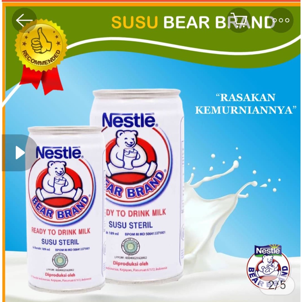SUSU BERUANG NESTLE BEAR BRAND 🇮🇩 189ml | Shopee Malaysia