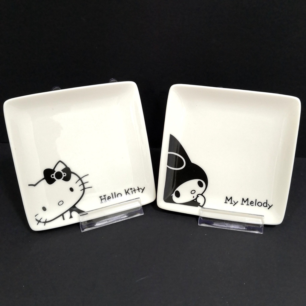 Original Japan Sanrio 2017 Lawson Hello Kitty & My Melody plate set ...