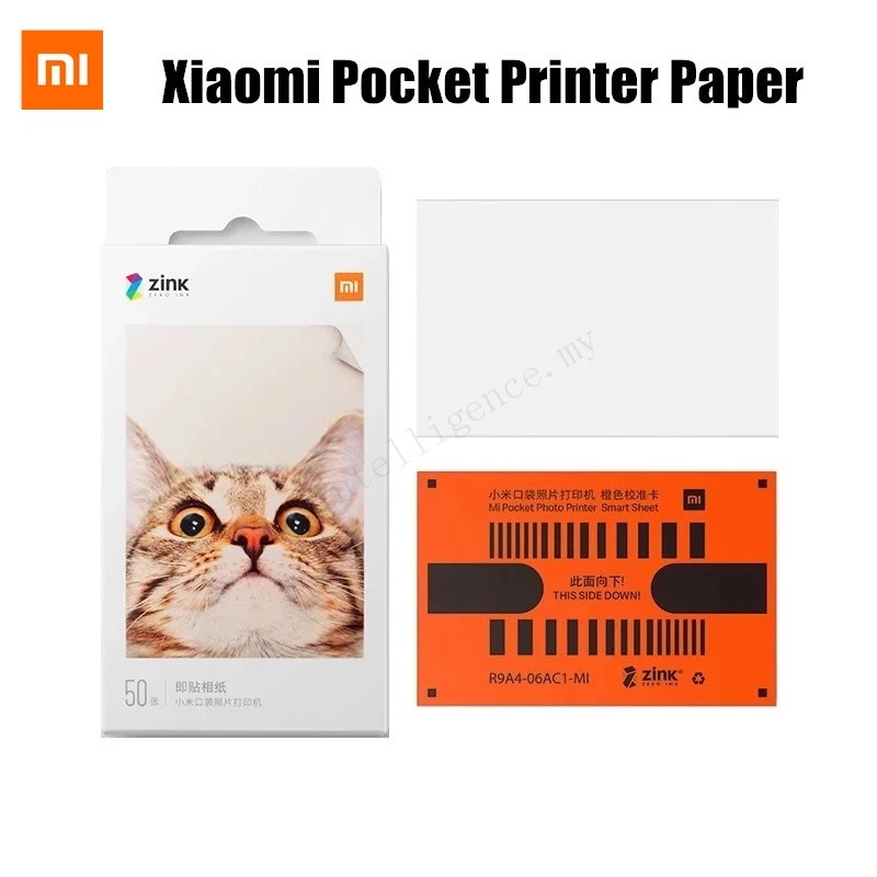 Original Xiaomi ZINK Pocket Printer Paper Self-adhesive Photo Print 10 ...