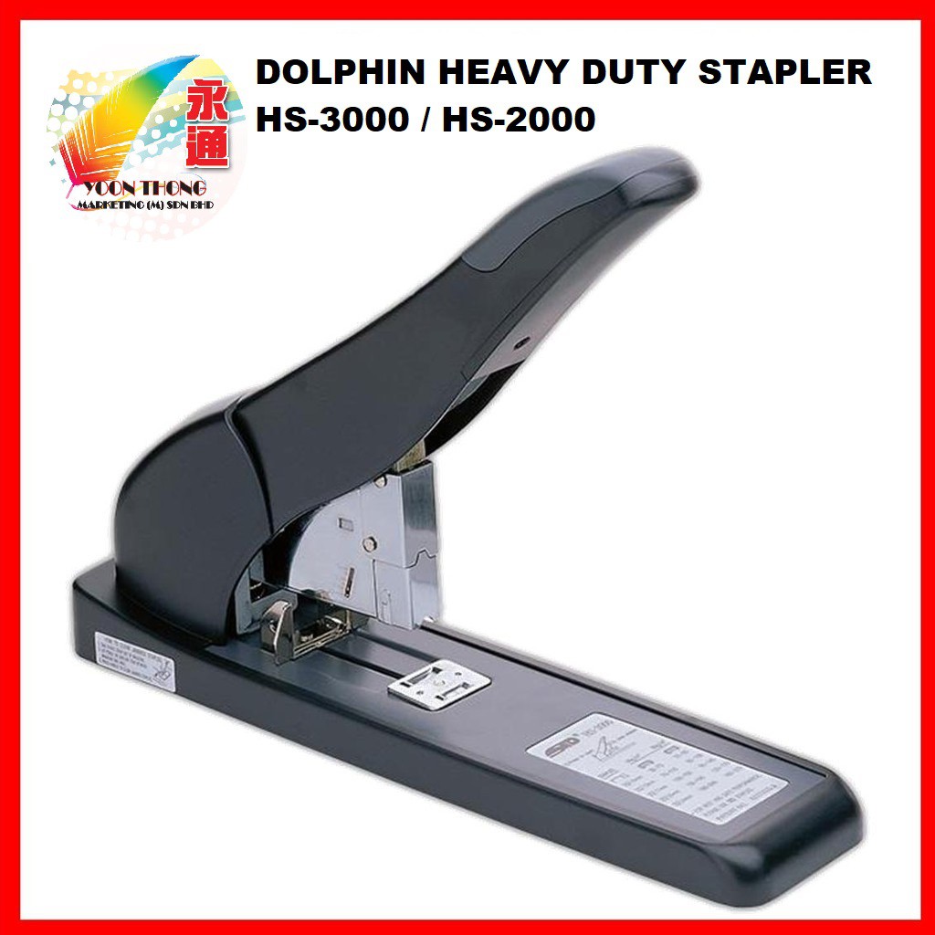 DOLPHIN HEAVY DUTY STAPLER HS-3000 / HS-2000 & APLUS Heavy Duty Stapler ...