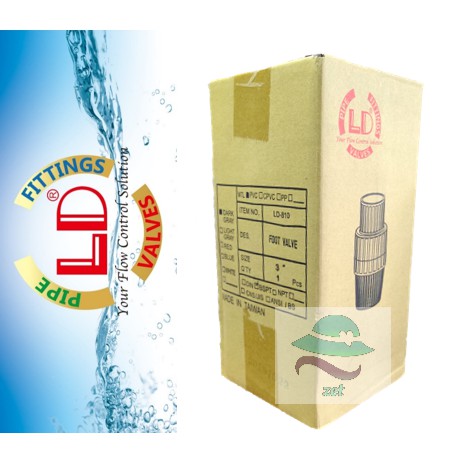 LD 810 PVC Spring Foot Valve BSP Threaded End (2-1/2" ~ 3") | Shopee ...