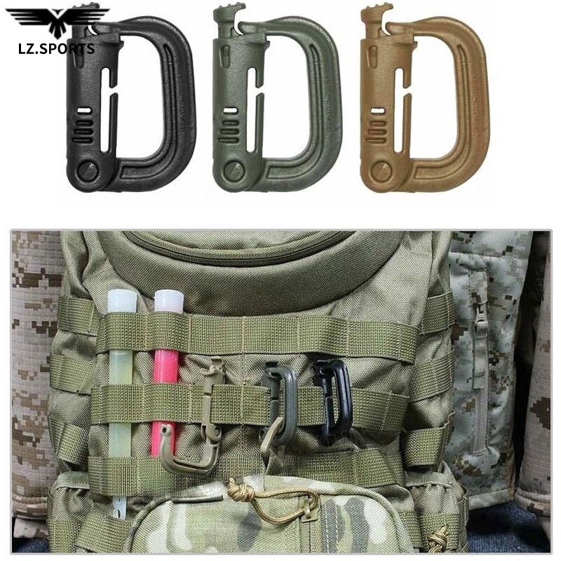 Multi-Purpose D-Ring Mountaineering Buckle High Strength Light Weight ...