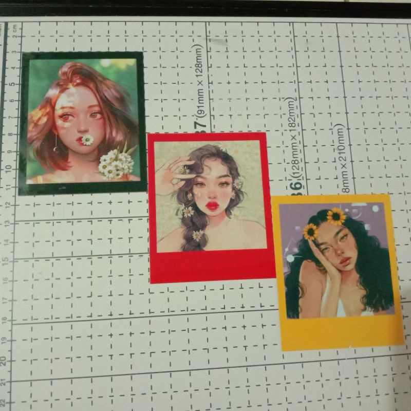 Plain Coloured Frame Polaroid Photo (Square Layout 230gsm) | Shopee ...