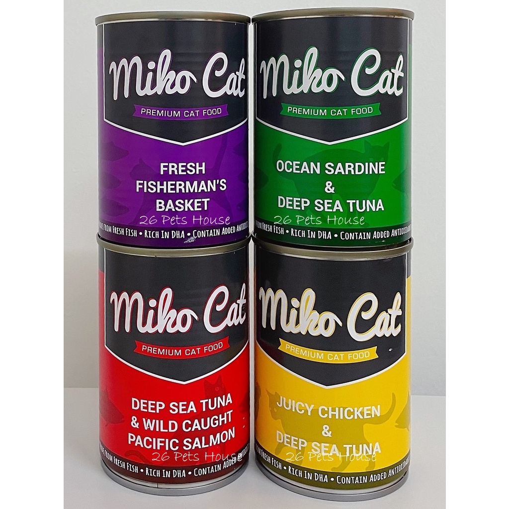 Miko Cat Wet Canned Food [Premium Grade] / Makanan Kucing 400g | Shopee ...