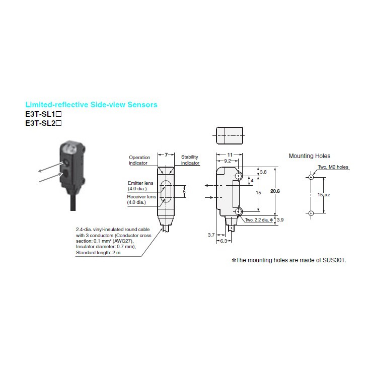 E3T-SL13 OMRON photoelectric sensor | Shopee Malaysia