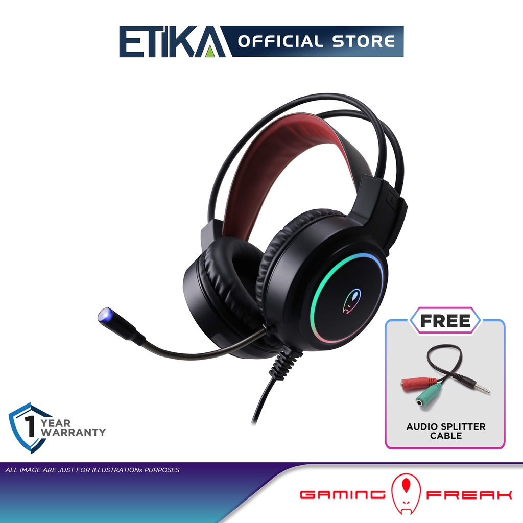 Gaming Freak SPARK 3 | Gaming Over-Ear Headset | RGB Lighting Effect ...