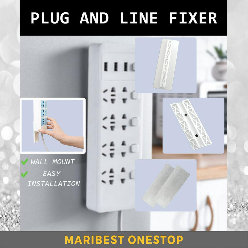 PLUG & LINE FIXER SOCKET AND PLUG WALL MOUNT HOLDER EASY INSTALLATION ...