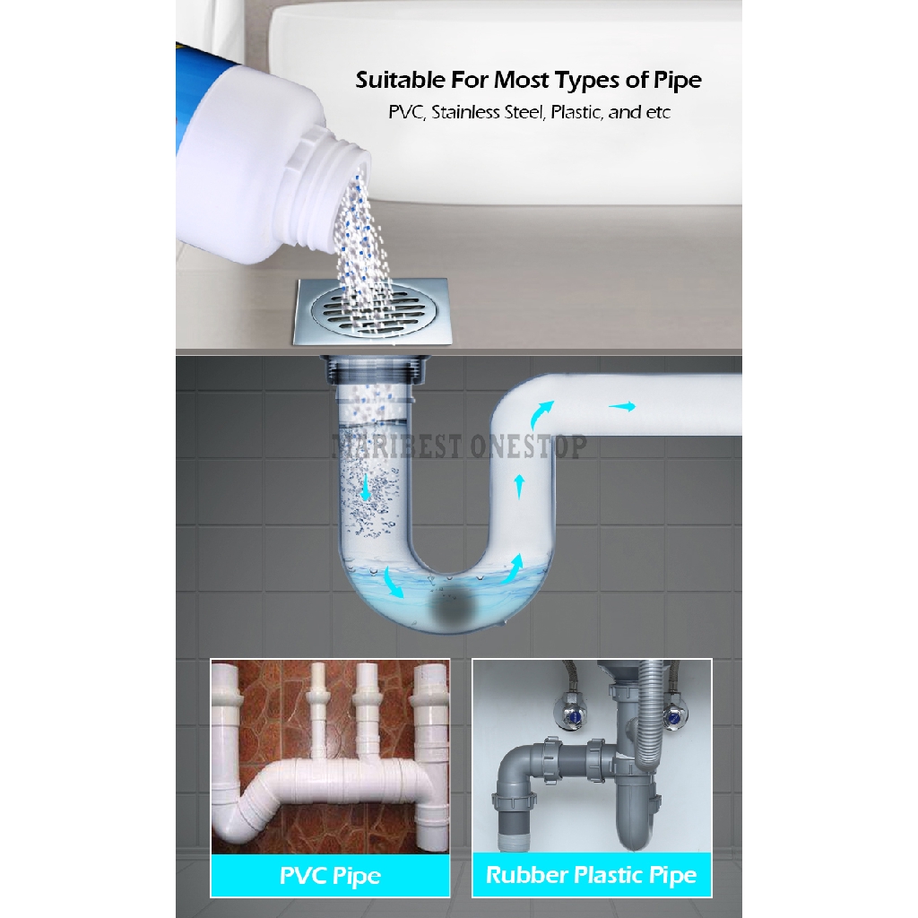SUPER CLOG REMOVER DRAIN PIPE BASIN CLEANER CLOGGED DRAINAGE REMOVER ...