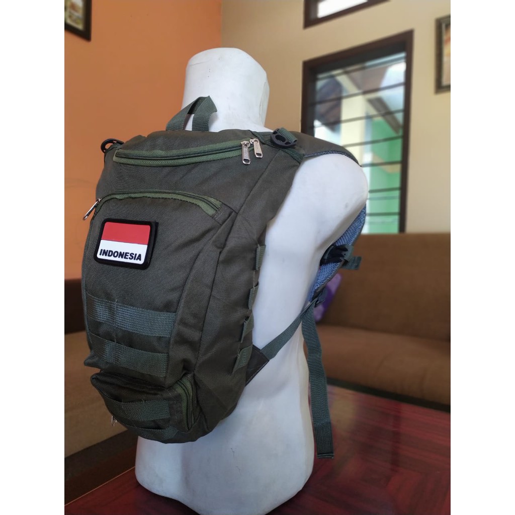 HIJAU Green ARMY TACTICAL BIKE BACKPACK | Shopee Malaysia
