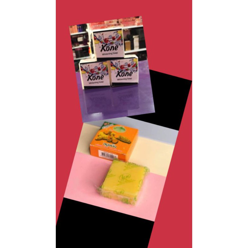 (READY STOCK) Set Combo Sabun 2 in1 ( sabun Kone + sabun kunyit ...