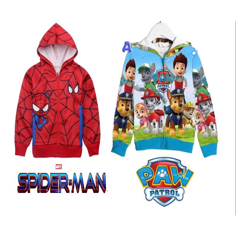 Spider-Man And Paw Patrol Jacket | Shopee Malaysia