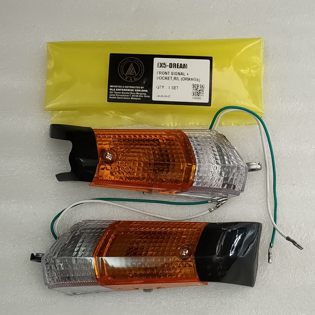 EX5/DREAM [ A CLASS ] FRONT SIGNAL SET WITH SOKET & BULB/ COMPLETE SET ...