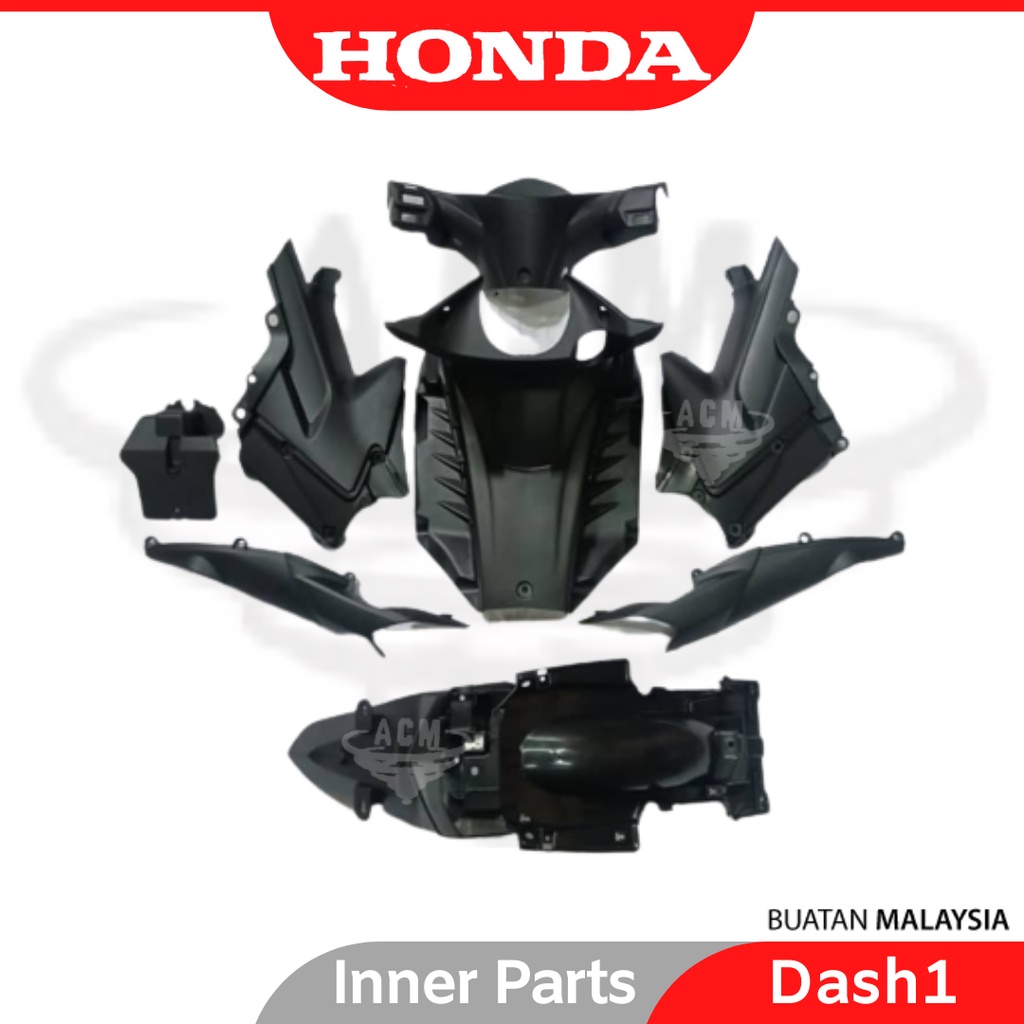 HONDA Dash 110 V1 Inner Non Color Parts Coverset Body Cover Set Dash110 V1 Full Set ( 1 Set 8 ...