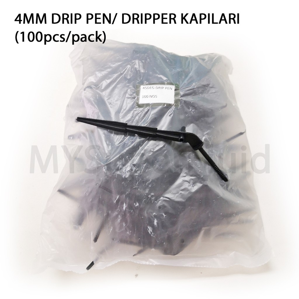 [100pcs] 4mm drip pen dripper for 3/5mm LDPE Micro Tube | Shopee Malaysia