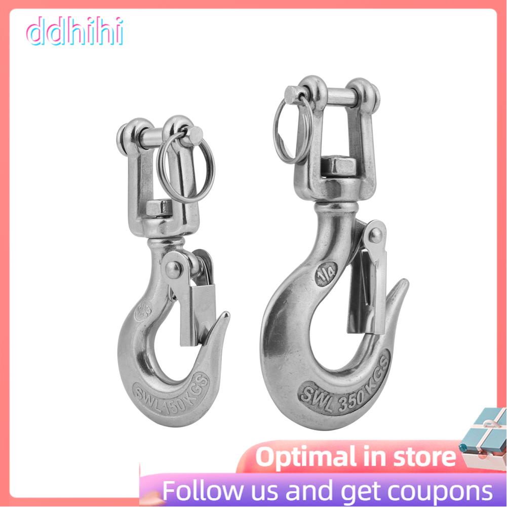 Ddhihi 304 Stainless Steel Swivel Eye Clevis Lifting Chain Snap Hook ...