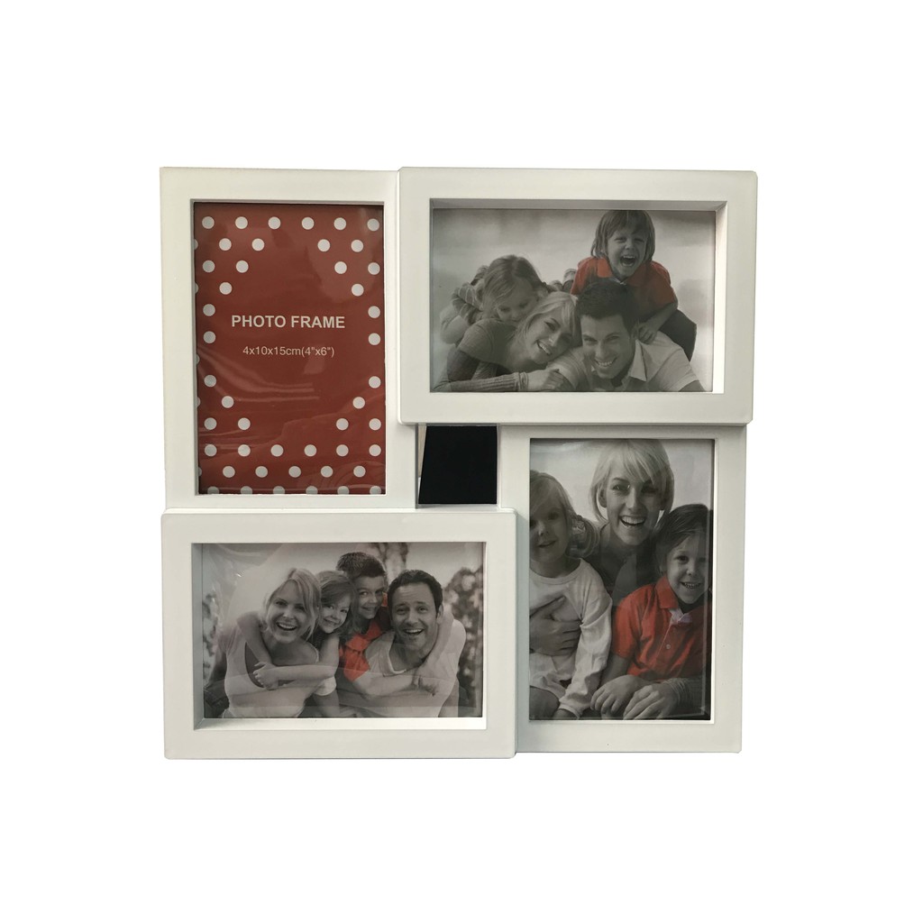 Multi Family Wall Hanging Picture Photo Frame 4R - 4 Slots | Shopee ...