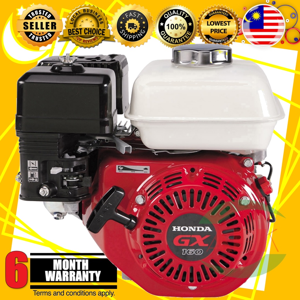 [100% ORIGINAL] HONDA GX160 GASOLINE ENGINE ENJIN 5.5HP | Shopee Malaysia