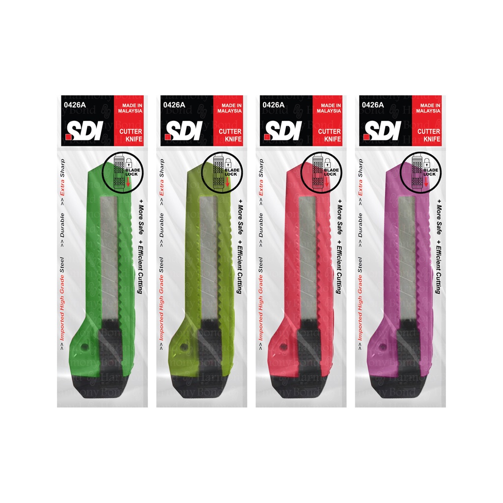 SDI Cutter Knife 9mm/18mm / Student Knife / Pisau Pemotong Utility ...