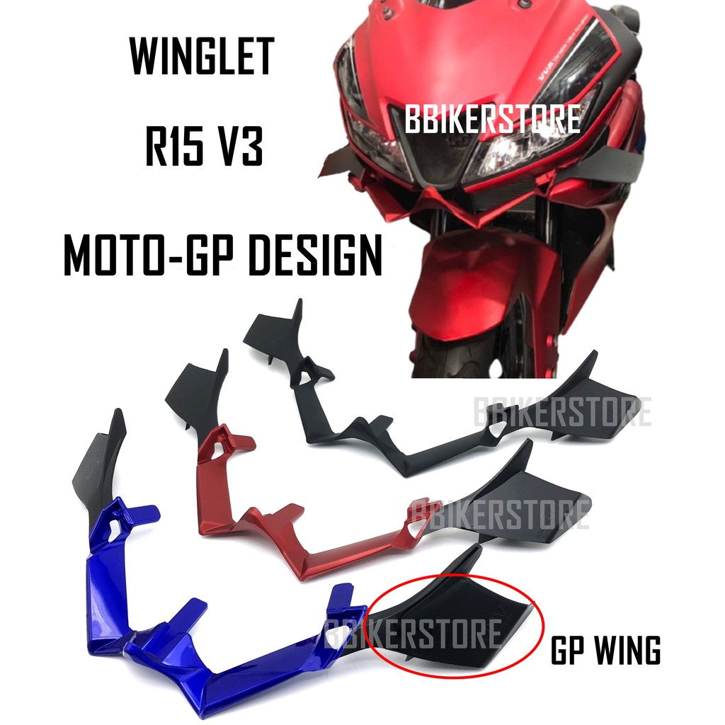 YAMAHA R15 V3 WINGLET GP WING | Shopee Malaysia