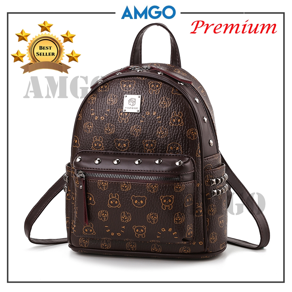 AMGO [READY STOCK] {PREMIUM} Korean 2 Way Bag Beg Pack Sling Shoulder Travel Woman Bag Girls 2 ...