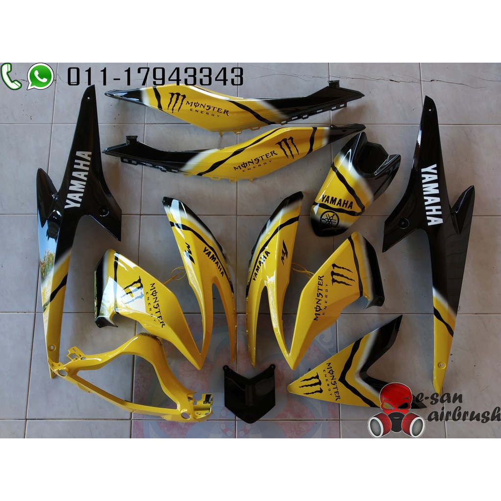 Airbrush NVX / AEROX Monster kuning + FREE BUBBLE WRAP untuk POS LEBIH ...