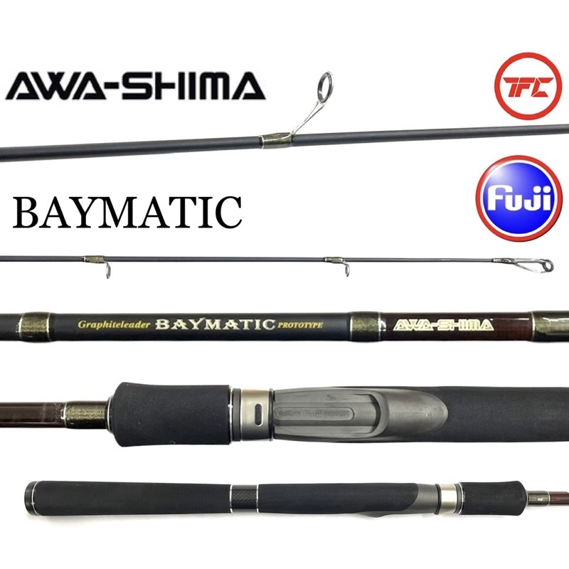 OFFER!!! AWASHIMA Baymatic Spinning Fishing Rod Graphite | Shopee Malaysia