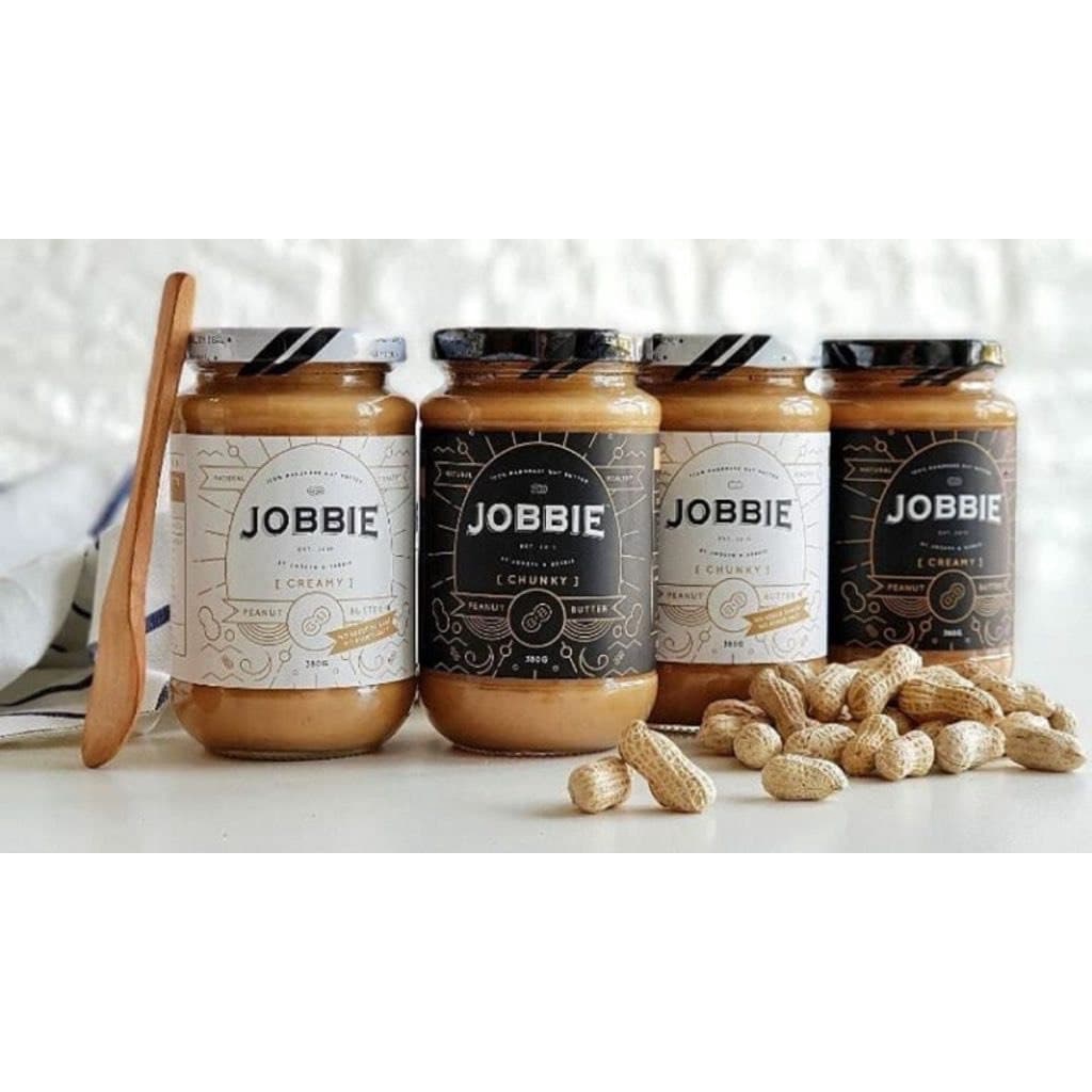 Jobbie Peanut Butter 380g 【Chunky Classic】【Creamy Classic】【Chunky Pure ...