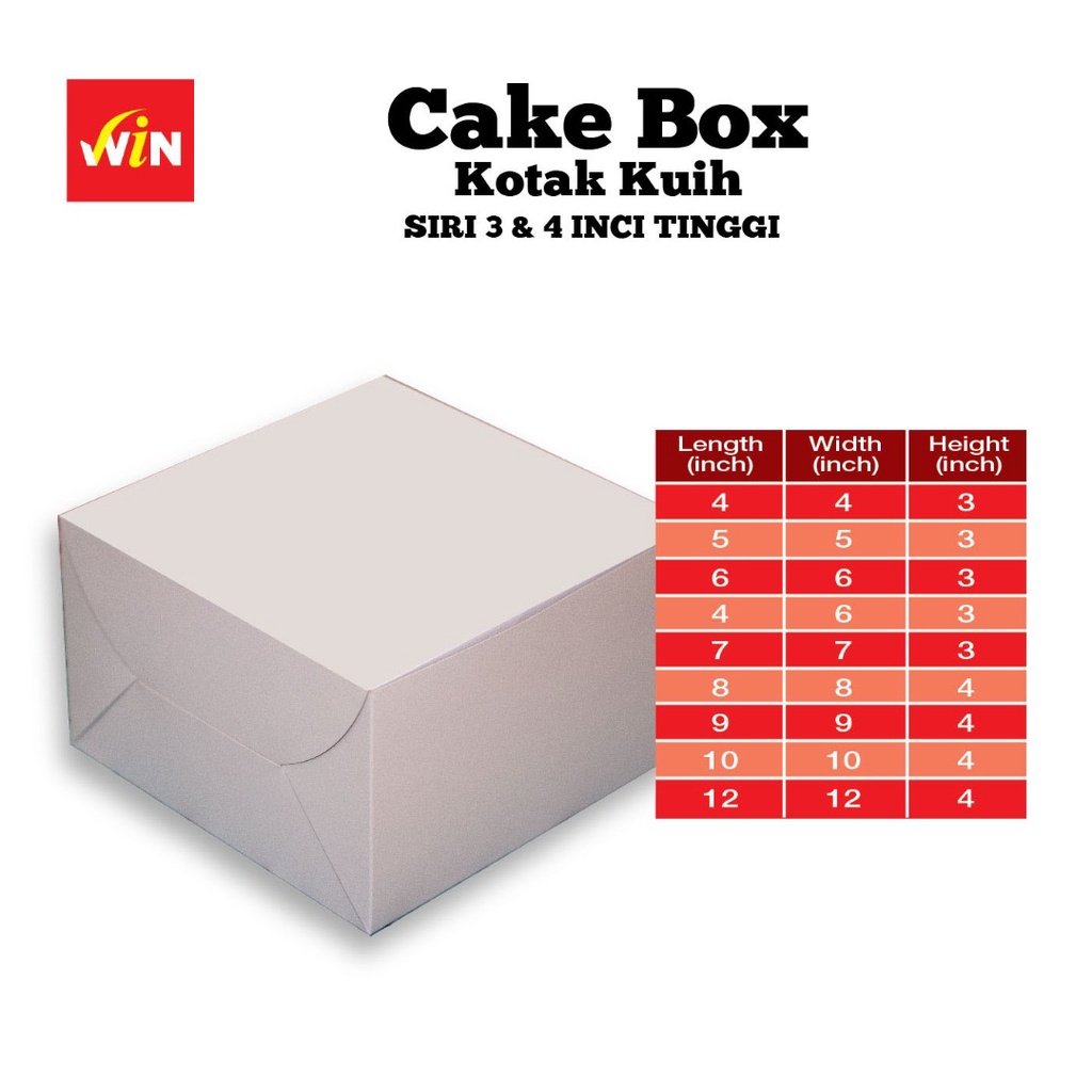Cake Box Talam Box Kotak Talam Kotak Kek Tapak Kuda Kek Roll ️‍🔥LOWEST ...