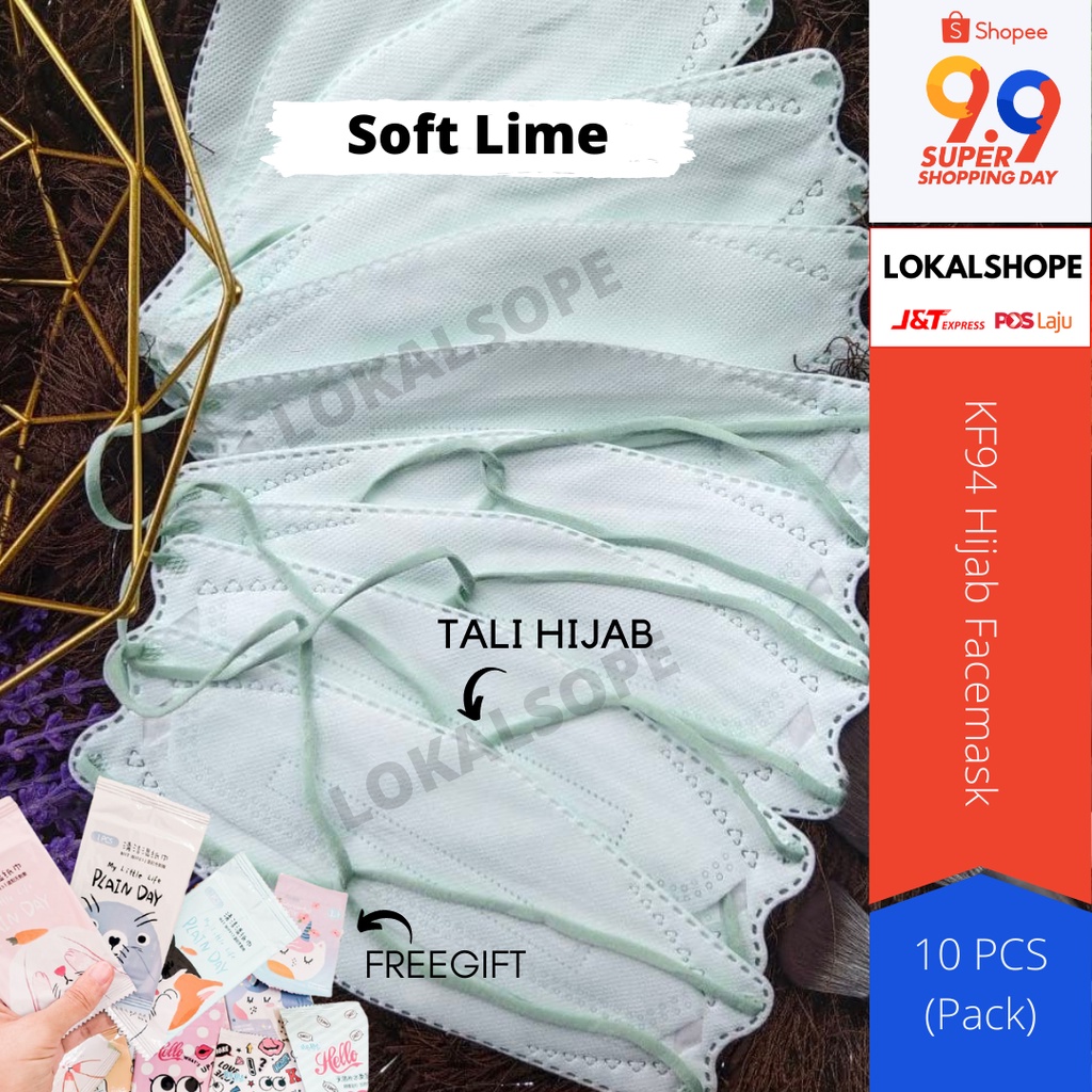 4 Layer Headloop hijab facemask headloop facemask K94 earloop k94 face ...