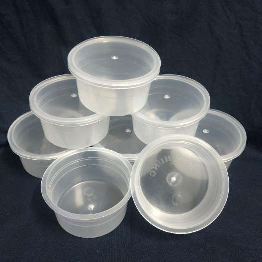 Plastic jars for caramel flan, jelly, yogurt, slime (flan box with lid ...