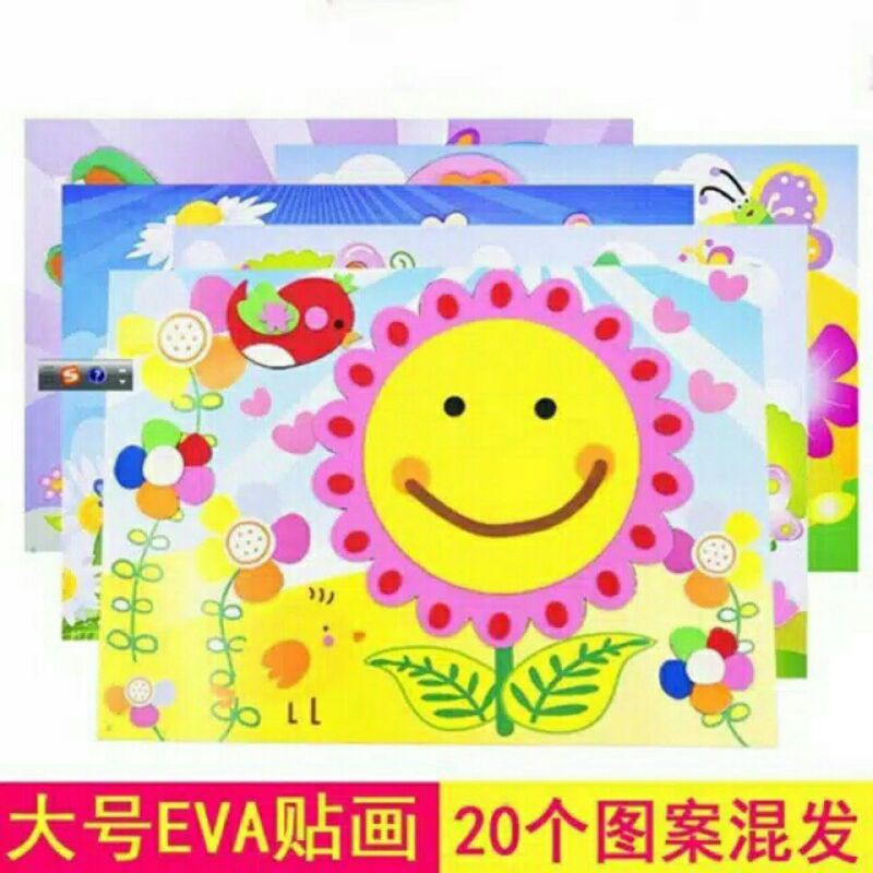 Diy Tempel EVA 3D Large size Art ready montessori pretend play souvenir ...
