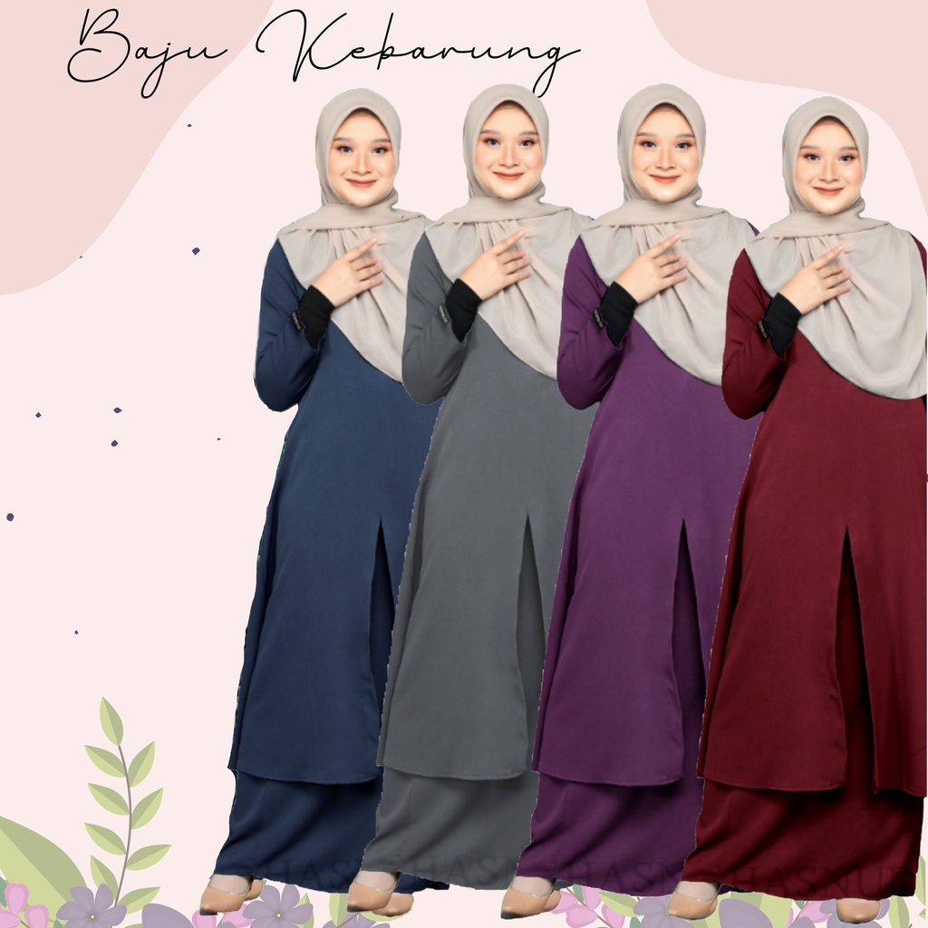 New Arrival Baju Kebarung Nur Ayisha Hot Selling LABUH KEBYA KEBARUNG ...