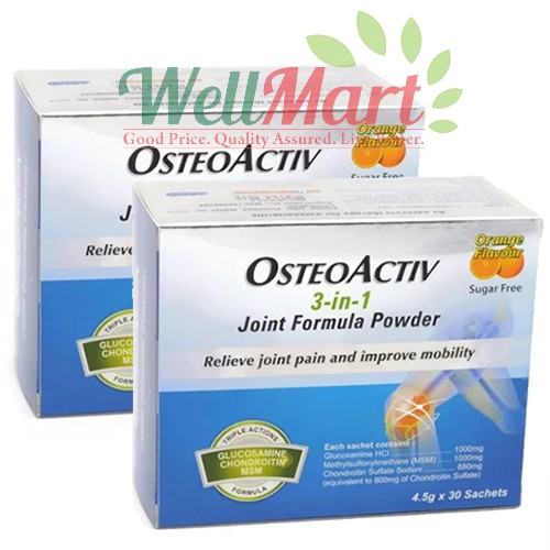OSTEOACTIV 3 IN 1 JOINT FORMULA POWDER (30's or 60's+12's) | Shopee ...